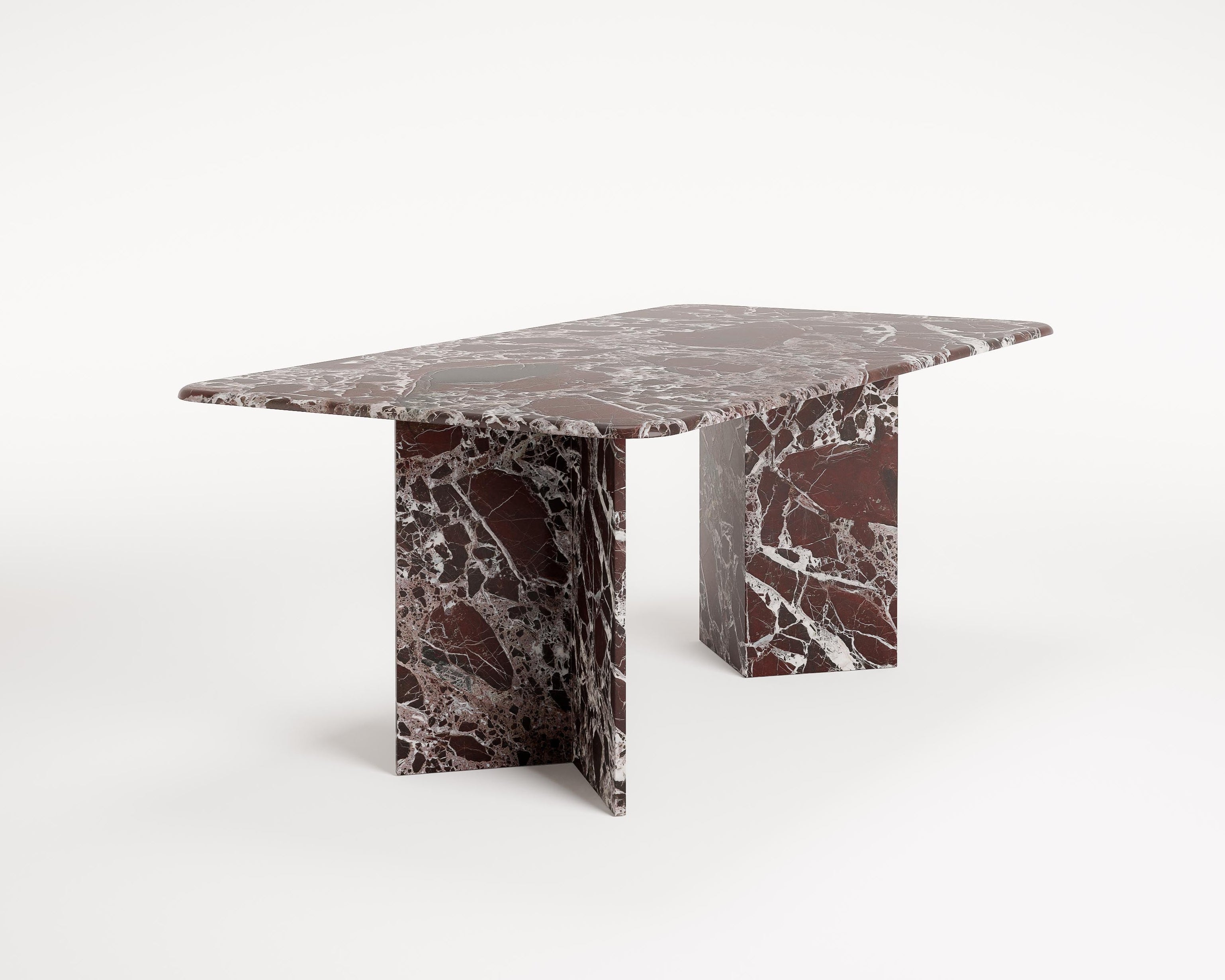 FELIX 190 - 6 Seater Natural Stone Travertine Marble Dining Table ...